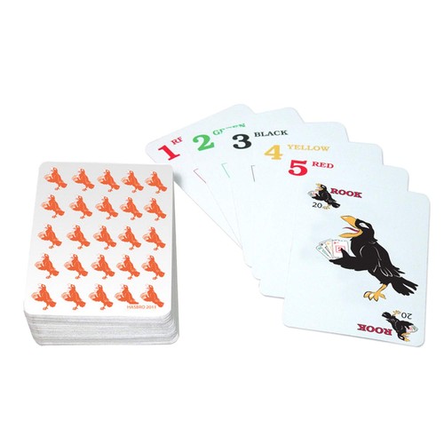Deluxe Rook Card Game Travel Size 56 Cards 28 Page Rules Book Classic ...