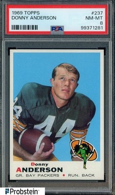 1969 Topps Football #237 Donny Anderson Green Bay Packers PSA 8 NM-MT ...