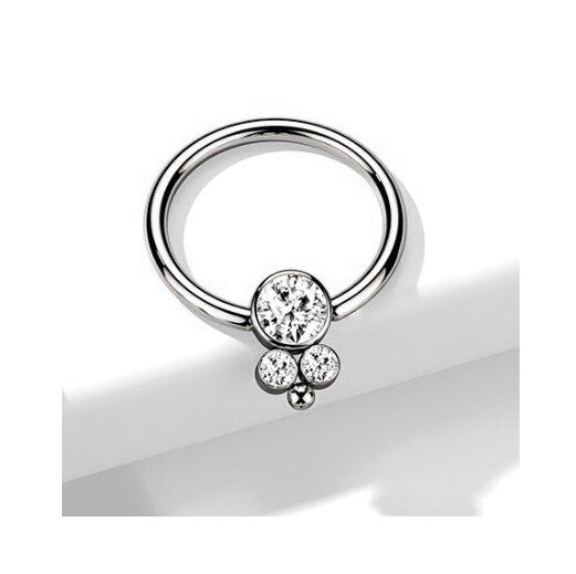 Captive Ball Ring - Cartilage Lip Tragus Top Upper Ear Earring Nipple ...