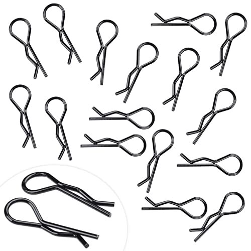 150 PCS Universal Bent RC Body Clips Car Clips R Clips for All 1/10 1/ ...