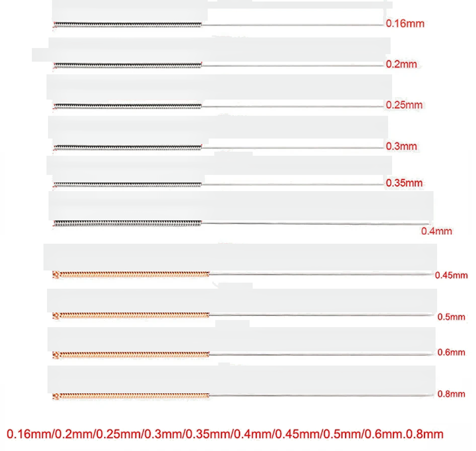 3D Printer Nozzle Cleaning Needles Kit 0.16~0.8mm 10-Sizes Stainless ...