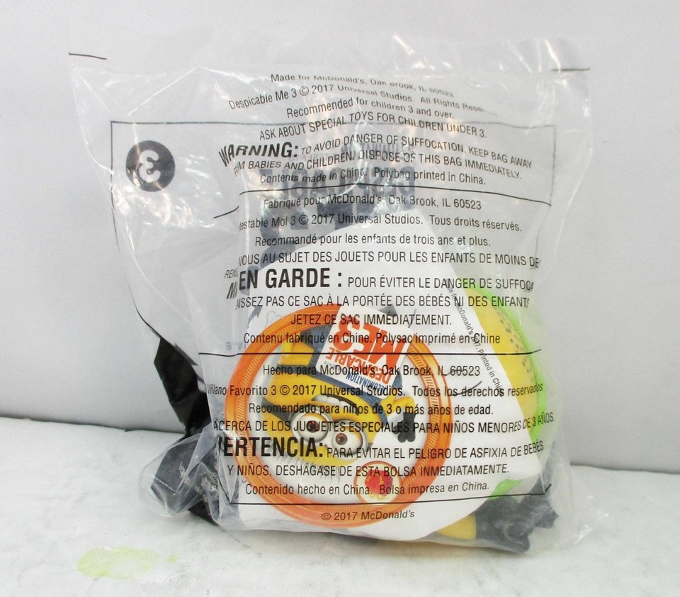 2017 Despicable ME 3 Groovin' Minion Toy McDonald's Happy Meal #3 - NEW ...