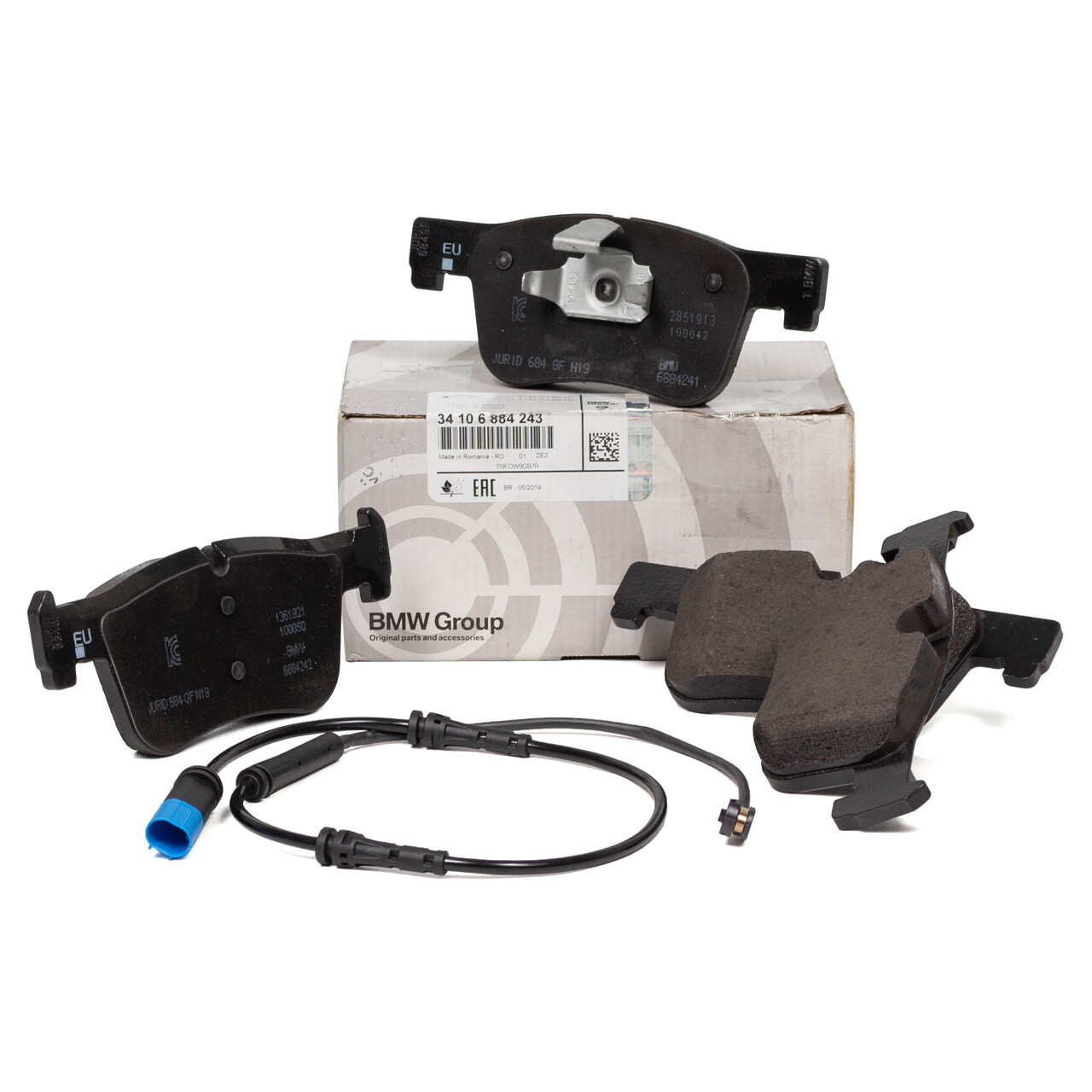 ORIGINAL BMW Bremsbeläge + Sensor 3er G20 G21 318i 316/318d ohne M ...