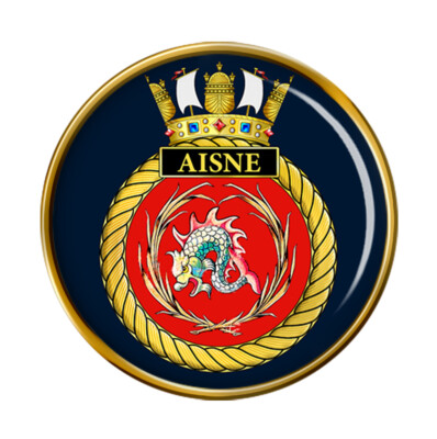 HMS Aisne, Royal Navy Pin Badge | eBay