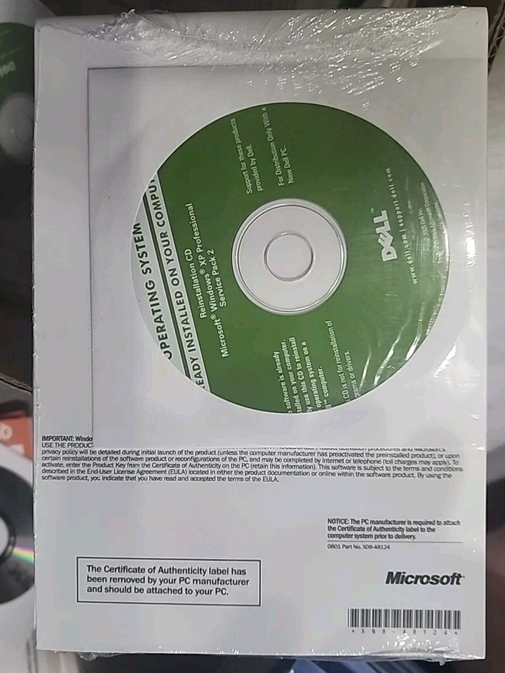 Dell Reinstallation CD Microsoft Windows XP Professional Pro Service ...