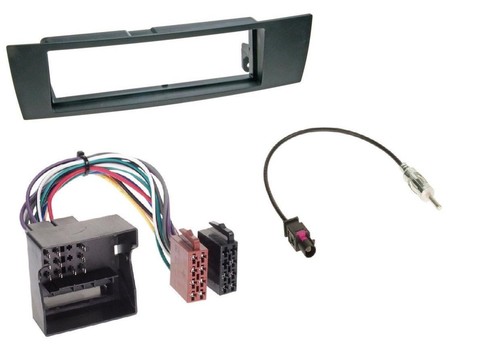 BMW 1 Series E87 3 Series E90 bezel radio bezel + radio ISO adapter ...