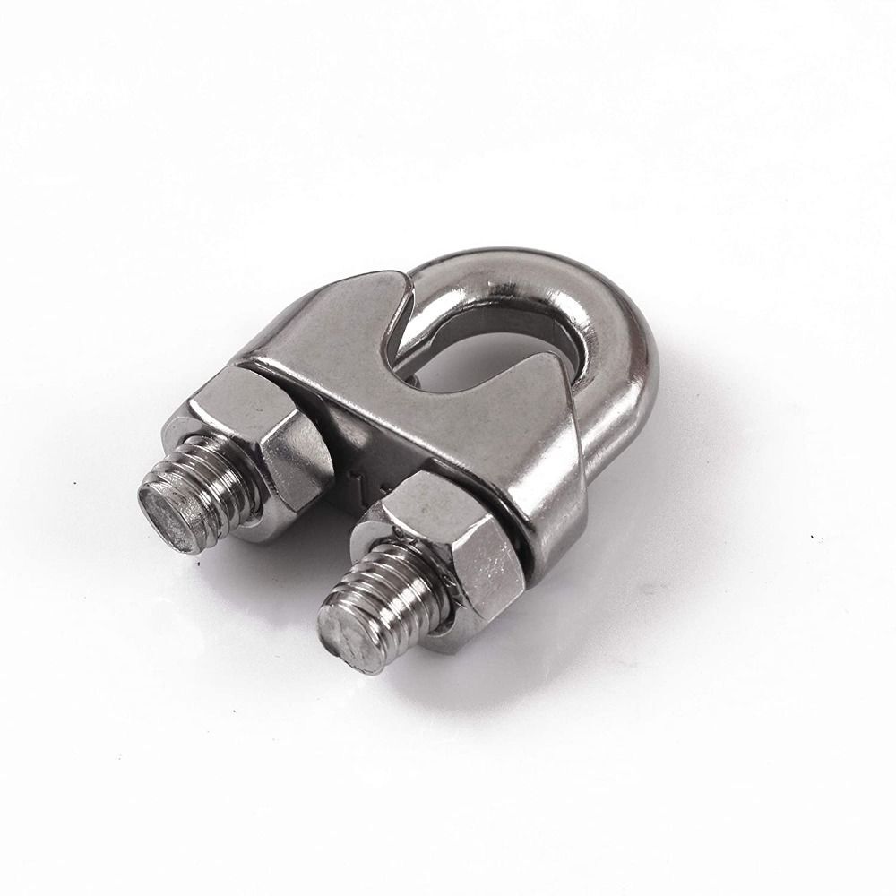 4pcs M12 Wire Rope Clamp Clip 1/2 Inch Retainer Clip Hasps Wire To Form ...