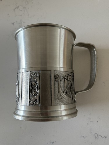 Konge Tinn Norwegian Pewter 16oz Stein With Viking Decoration Used | eBay