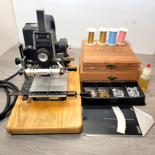 Kingsley M-75 Hot Foil Stamping Machine Type Sets, Rolls, Accessories ...