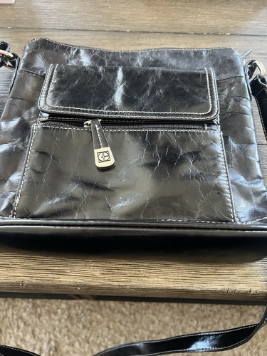 Giani Bernini Crossbody or Shoulder Bag Patent Leather Front Pockets ...