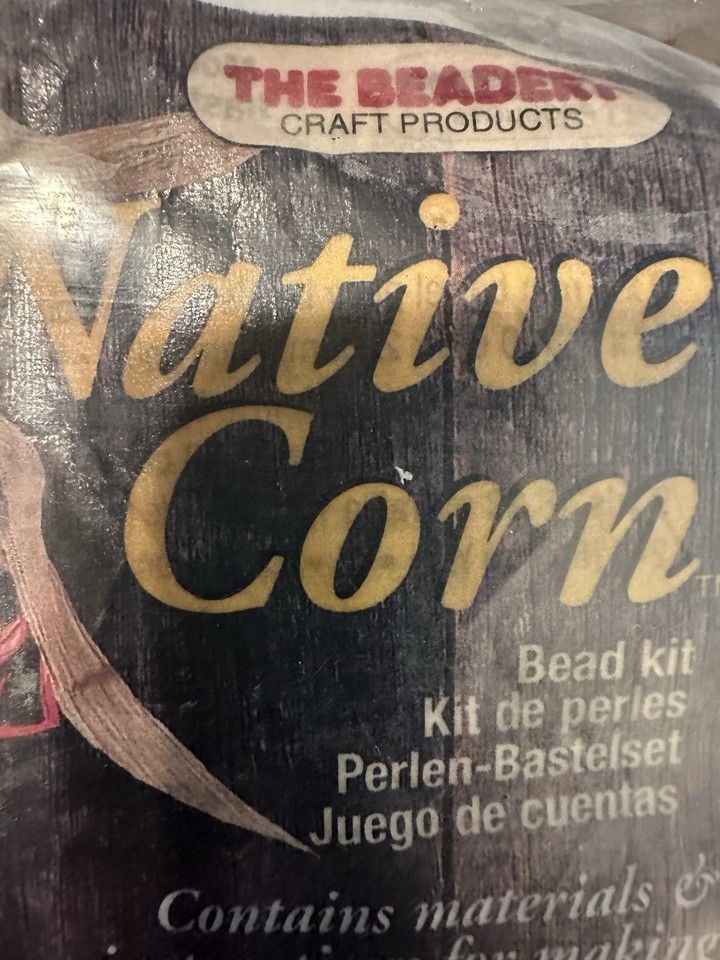 The Beadery Native Corn Bead Kit Craft Kit Sealed Vintage 8” Corn Ears ...