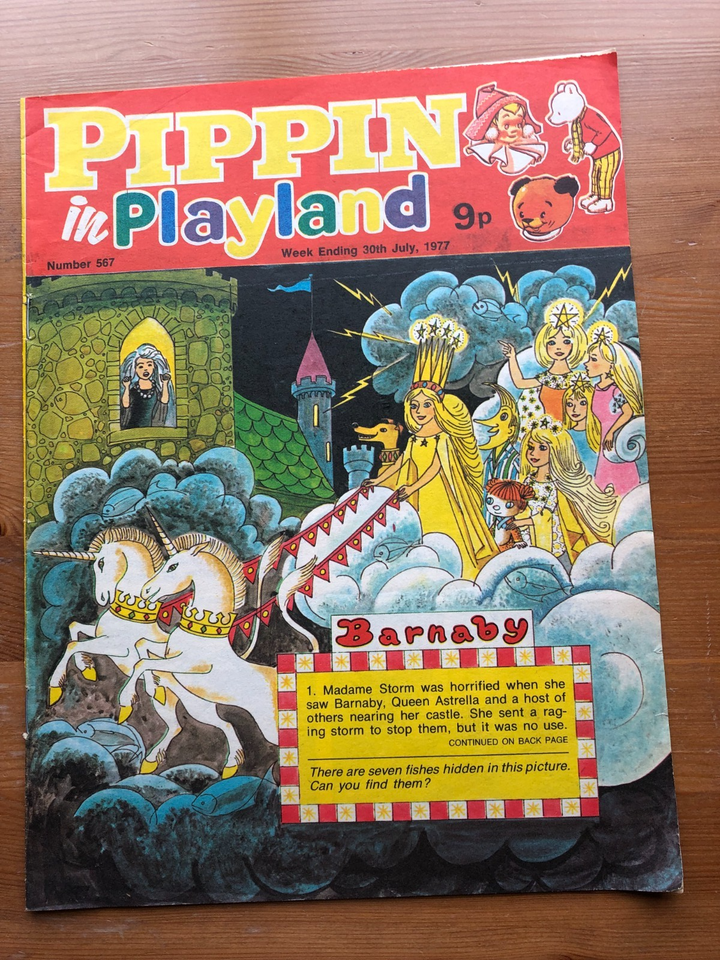 PIPPIN IN PLAYLAND, COLLECTION OF 4 VINTAGE COMICS, 1977, ANDY PANDY ...