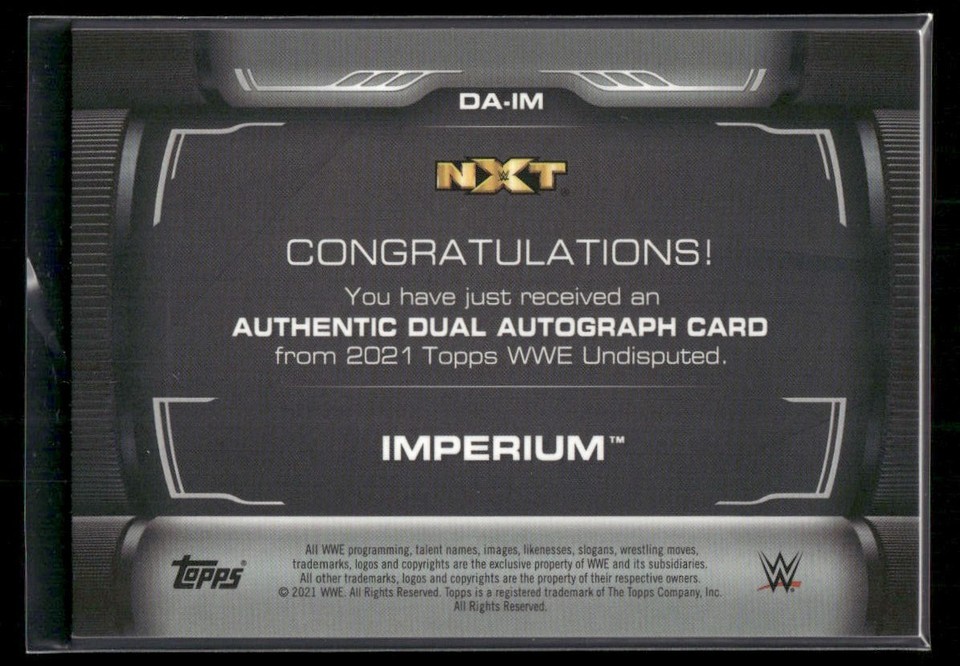 2021 Topps Undisputed Marcel Barthel / Fabian Aichner #DA-IM Dual ...