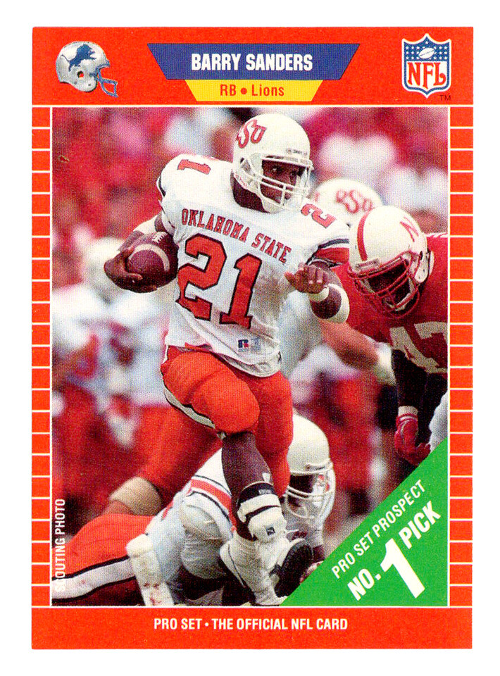 1989 Pro Set Barry Sanders #494 for sale | eBay