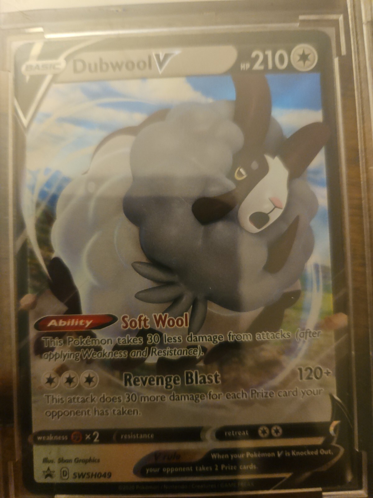 Pokémon TCG Dubwool V Sword & Shield SWSH049 Holo Promo Promo for sale ...