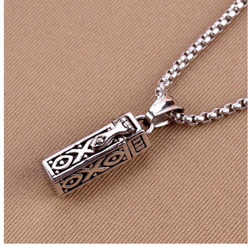 Pendant Urn Vial Decorative Keepsake Ash Capsule Chain Necklace ...
