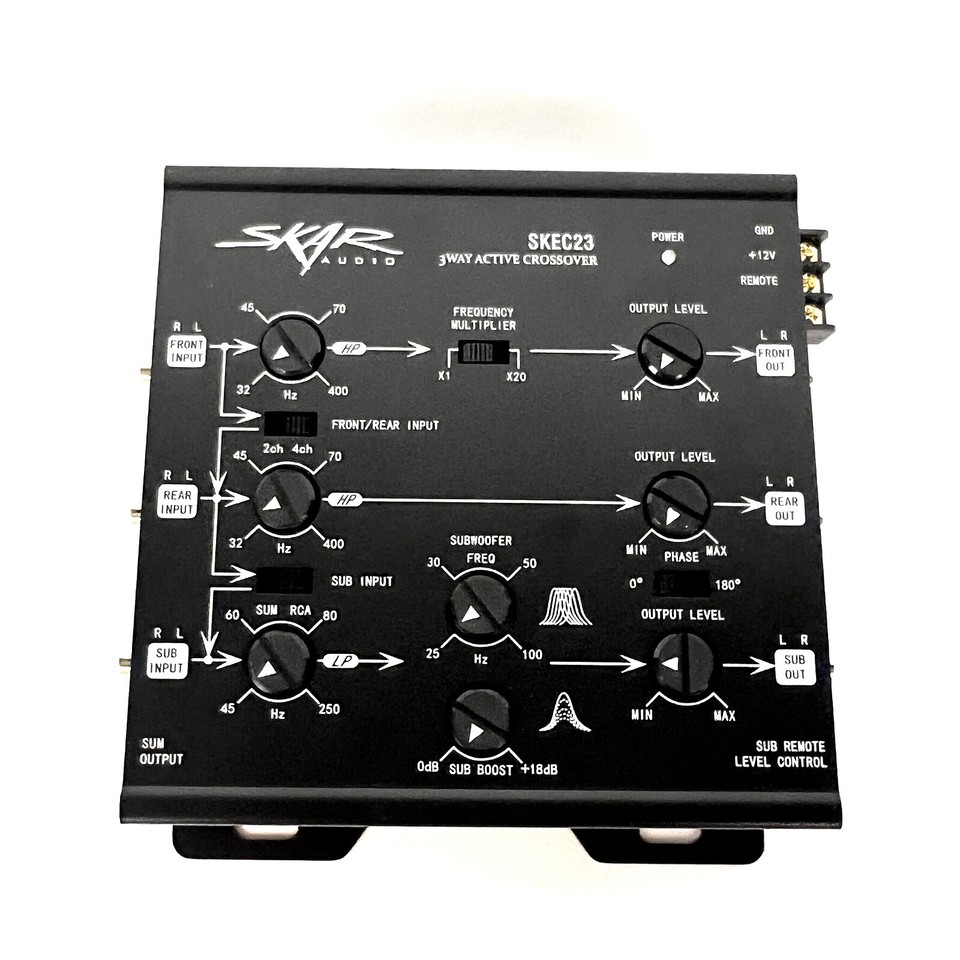 USED SKAR AUDIO SKEC23 3-WAY 6-CHANNEL ELECTRONIC CROSSOVER | eBay