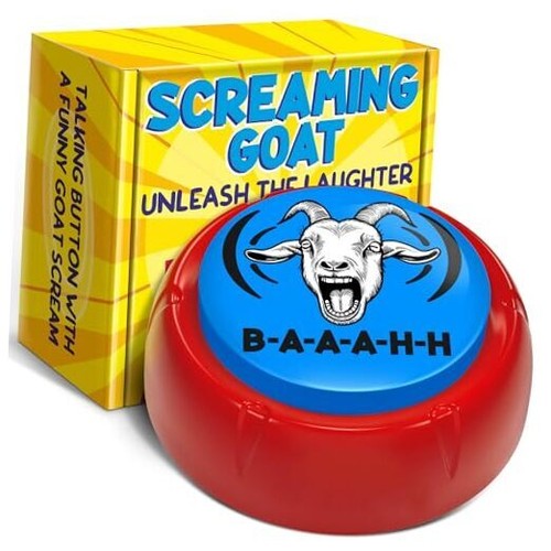 Interactive Screaming Toy, Goat Desk Button with Hilarious Sound ...