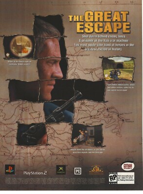 The Great Escape Print Ad/Poster Art Playstation 2 PS2 XBOX PC | eBay
