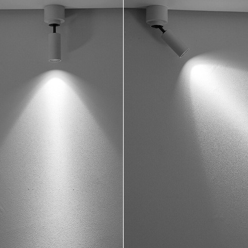 Dimmable/N 3W COB LED Ceiling Light Fixture Focus Spotlight Rotatable ...