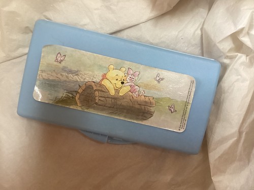 Huggies Disney Vintage Winnie Pooh blue Tub Baby Wipes Container ...