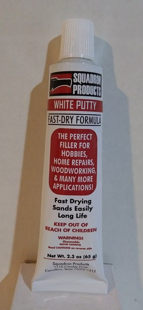 Squadron Putty White 20200 for Styrene Plastic Model Kits & Hobby 2.3oz ...