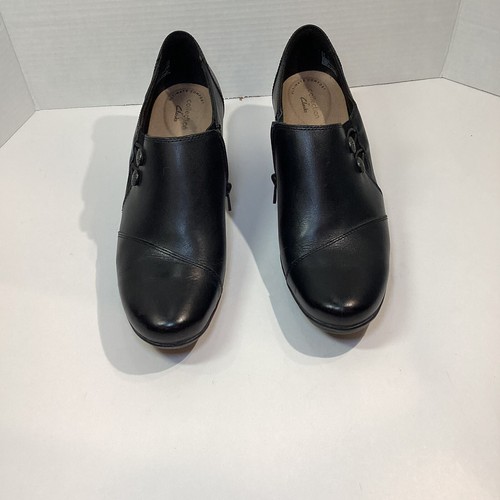 Collection by Clarks Women Size 11 Emslie Warren Black Leather Shoe ...