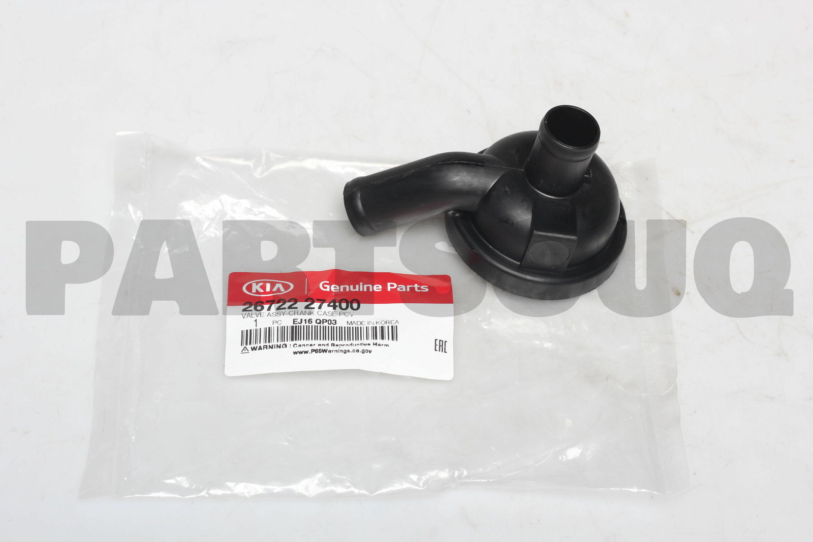 2672227400 Genuine Hyundai / KIA VALVE ASSY-CRANK CASE PCV | eBay