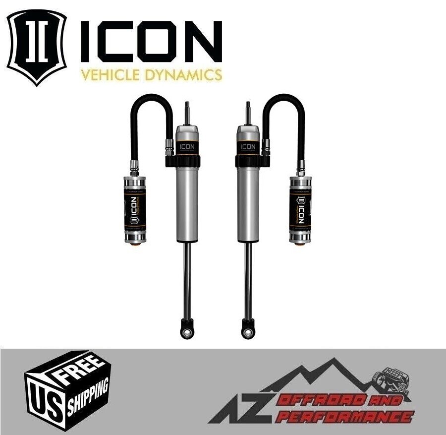 ICON Rear 2.5 Remote Reservoir Shock Set 0-3" Lift For 91-07 Toyota ...