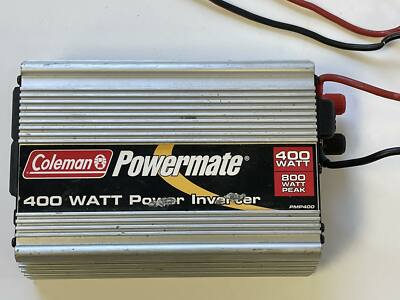 Coleman Powermate 400 Watt Power Inverter 800 Watts Peak Surge 3.5 Amps ...