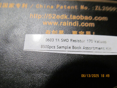 0603 Sample Book 8500 pcs 170 Values R0603 1% SMD Resistors Assortment Kit | eBay