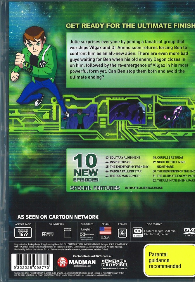 A8 BRAND NEW SEALED BEN 10 ULTIMATE ALIEN 8 - VOLUME 8 DVD Region 4 | eBay
