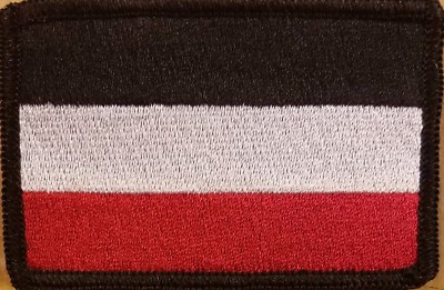 GERMAN EMPIRE 1871 Flag Patch W/ Hook Adhesive Fastener Tactical ...