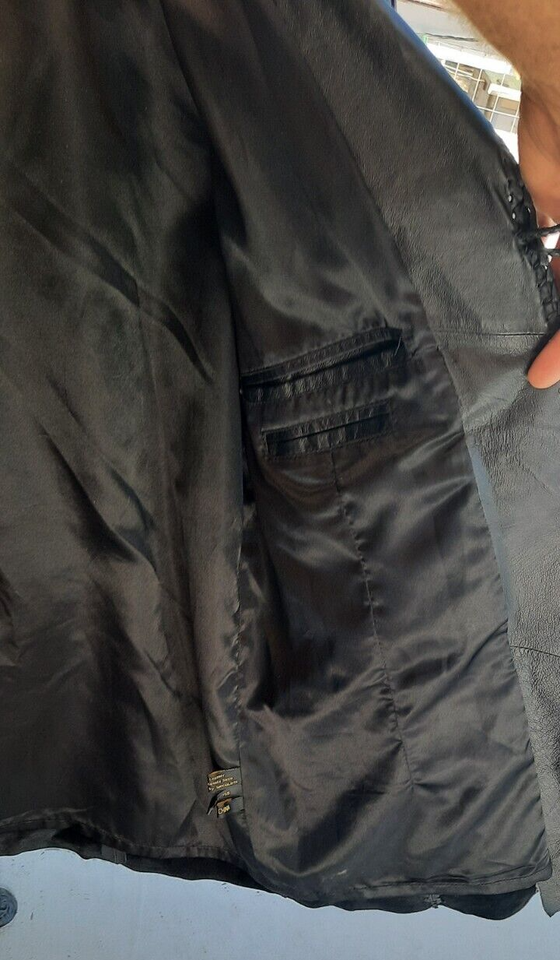 Men's Scully STYLE 758 Western Fringe & Beaded Black Leather Jacket SZ ...