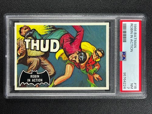 1966 BATMAN #18 PSA 7 ROBIN IN ACTION THUD VINTAGE CARD 4224 | eBay