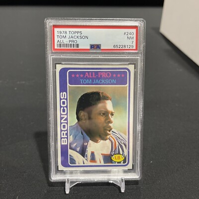 1978 Topps #240 Tom Jackson RC PSA 7 NM All-Pro ESPN Legend | eBay