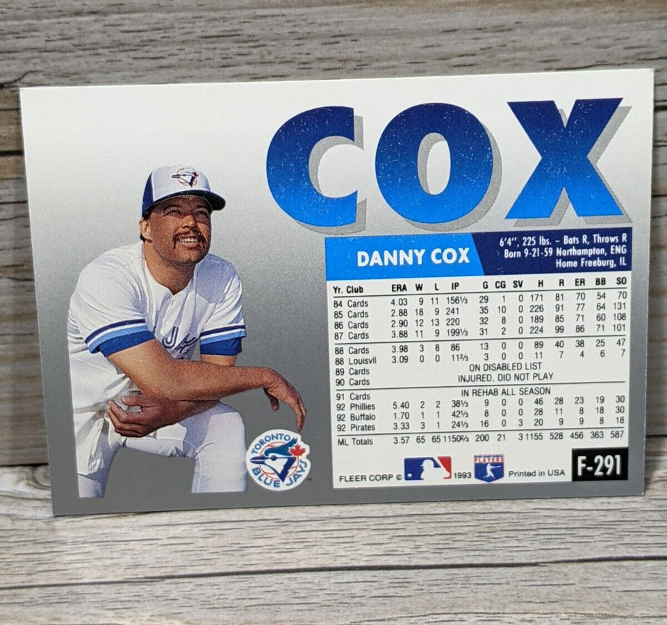 1993 Fleer Final Edition Danny Cox #F-291 | eBay