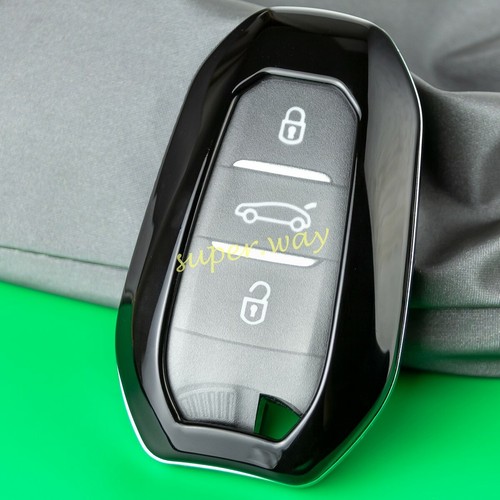 Black Hard Shell Key Case Cover For Peugeot 3008 5008 Citroen C3 C5 ...