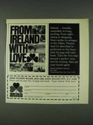 1978 Ireland Tourism Ad - From Ireland With Love | eBay