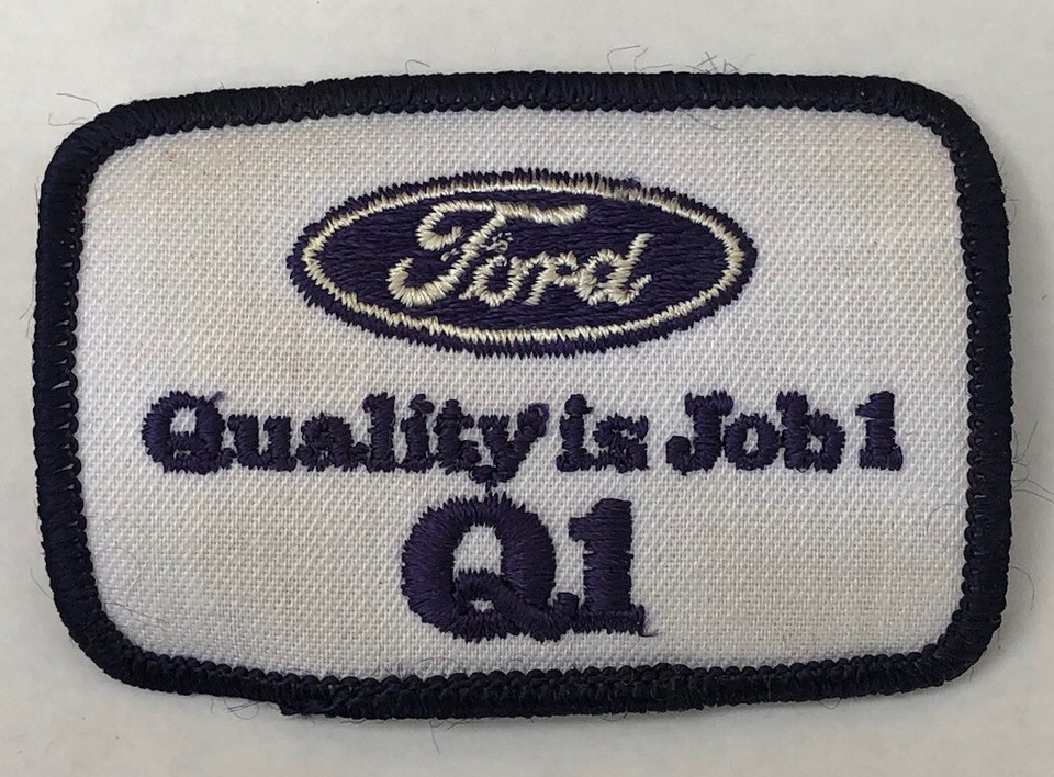 3- Ford Uniform Patches Quality is Job One Q1 - GENUINE PARTS & Trucks ...
