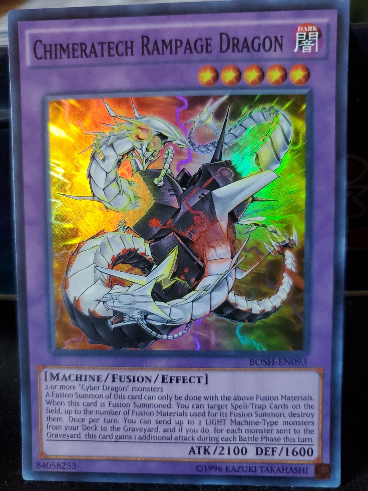 Chimeratech Rampage Dragon - BOSH-EN093 Yugioh! Yu Gi Oh! Foil card lot ...