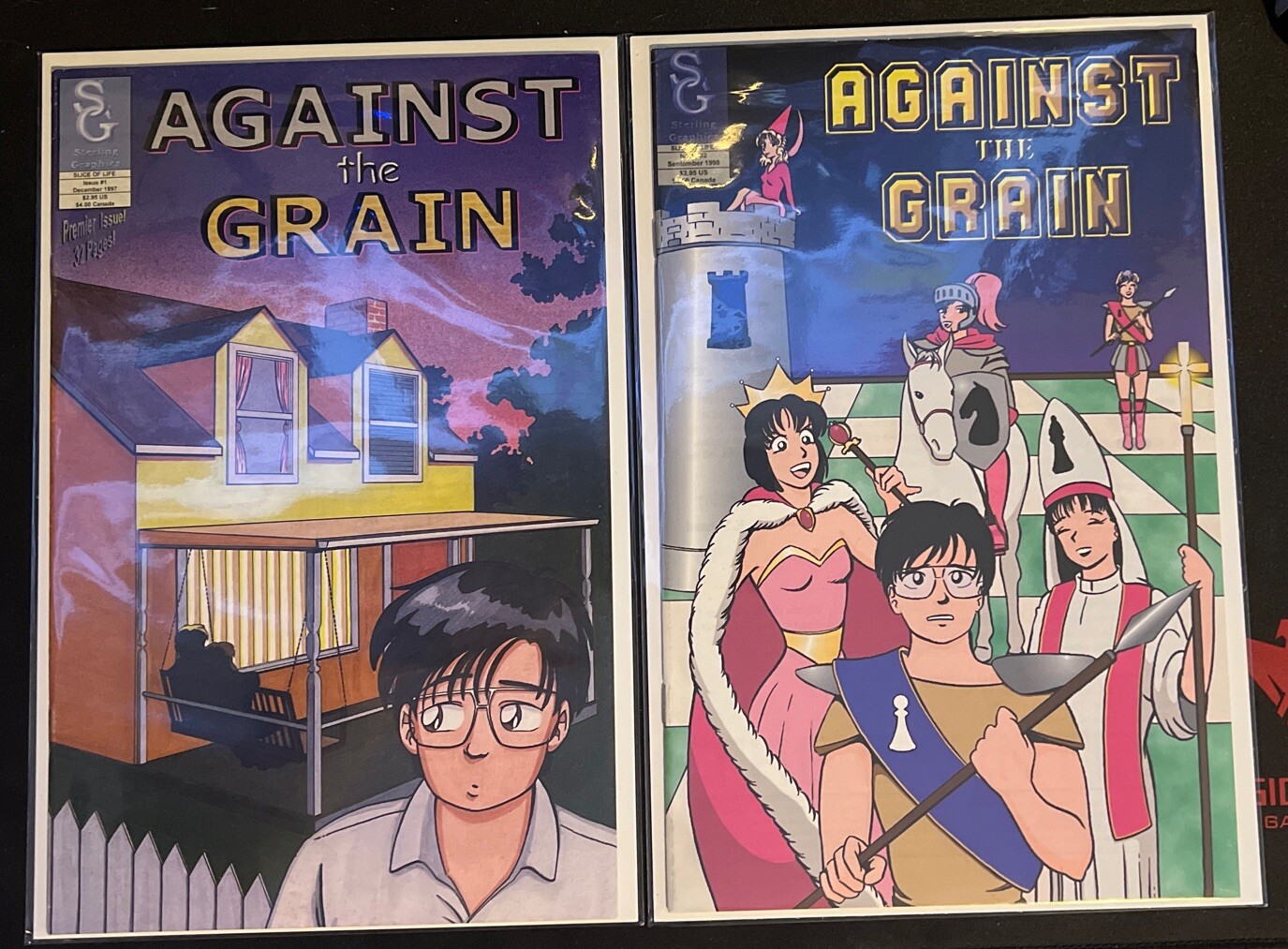 Against the Grain #1-2 VF/NM complete series James Schaad Sterling ...