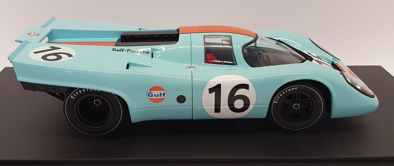 CMR 1/18 Scale Model Car CMR146-16 - Porsche 917K Race Car Gulf #16 | eBay