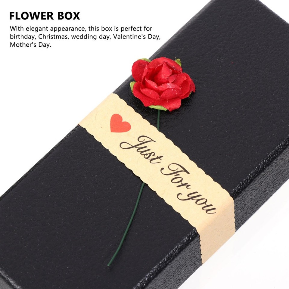 6pcs Creative Flower Gift Box Rose Design Jewelry Case Delicate Paper ...