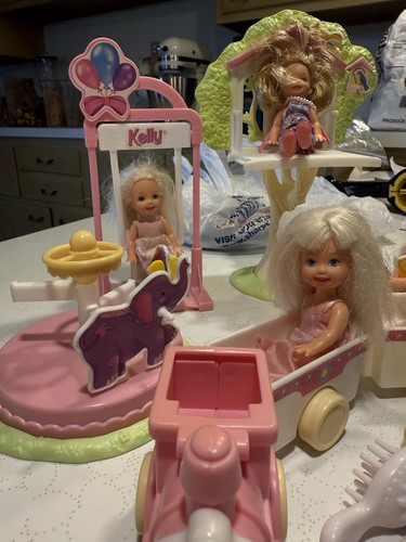 Vintage 1997 Mattel Barbie's Kelly Playground Treehouse Playset w ...