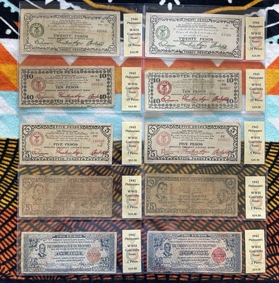 Philippine Pesos Lot of 10 Guerrilla Notes Circulated | eBay