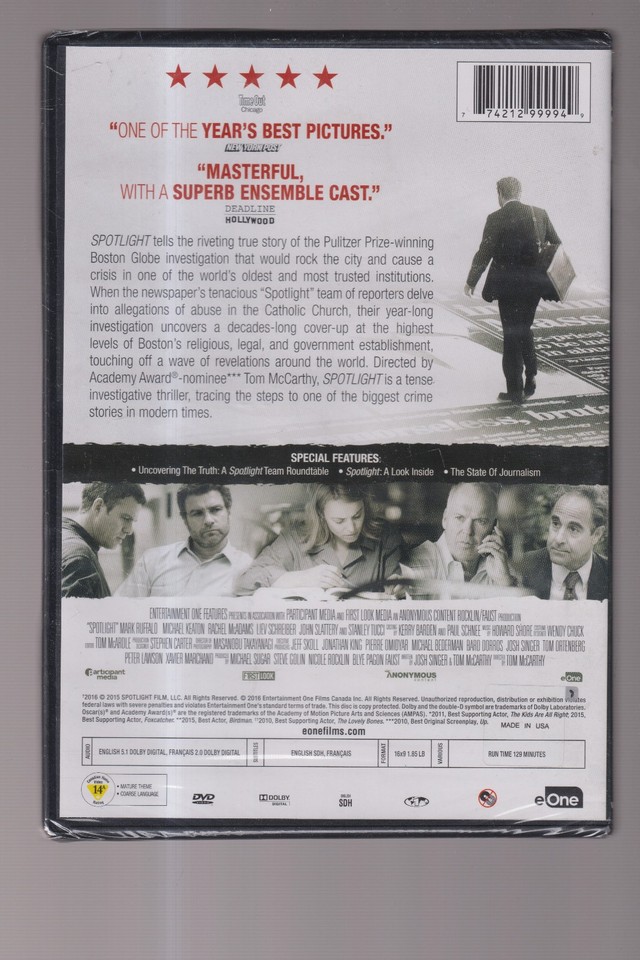 Spotlight (DVD, 2015) Brand New, Factory Sealed | eBay