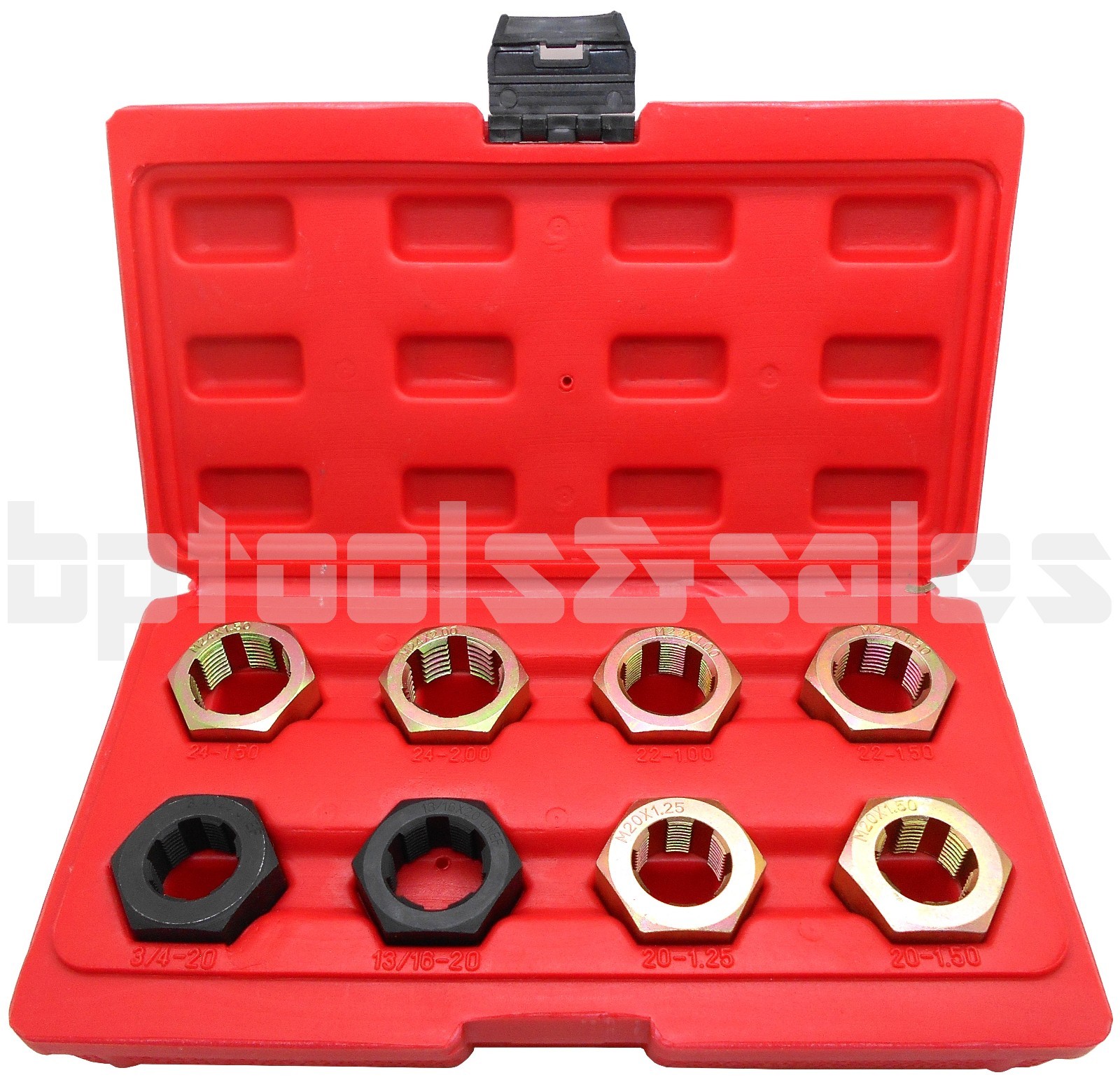 8pc AXLE SPINDLE METRIC & SAE CLEANING/RETHREADING SET KIT 4 FWD ...