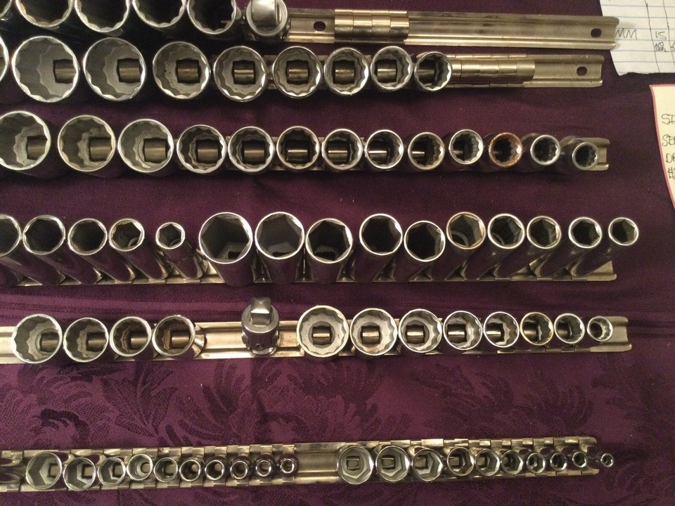 Sears CRAFTSMAN SOCKET SET, 105 pce, 1/4,3/8, 1/2” Drives, Ratchets ...