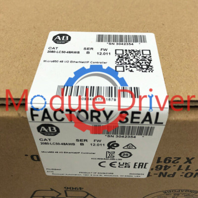 New Factory Sealed Allen-Bradley 2080-LC50-48AWB EtherNet/IP Controller ...
